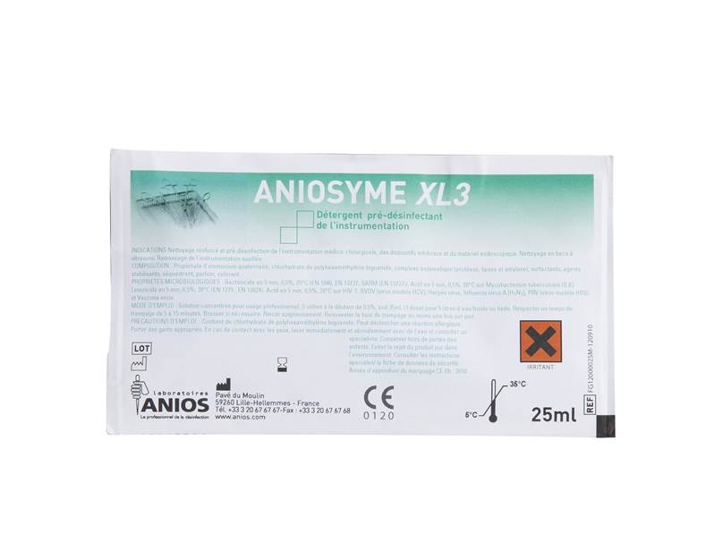 Nettoyant pré-désinfectant ANIOSYME XL3 ANIOS doses 25 ml - UNIVERS MEDICAL